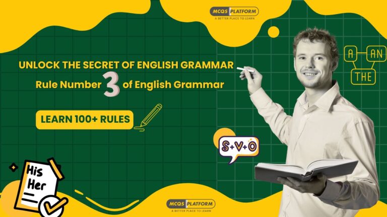 Rule Number Three of English Grammar | 100+ Grammar Rules